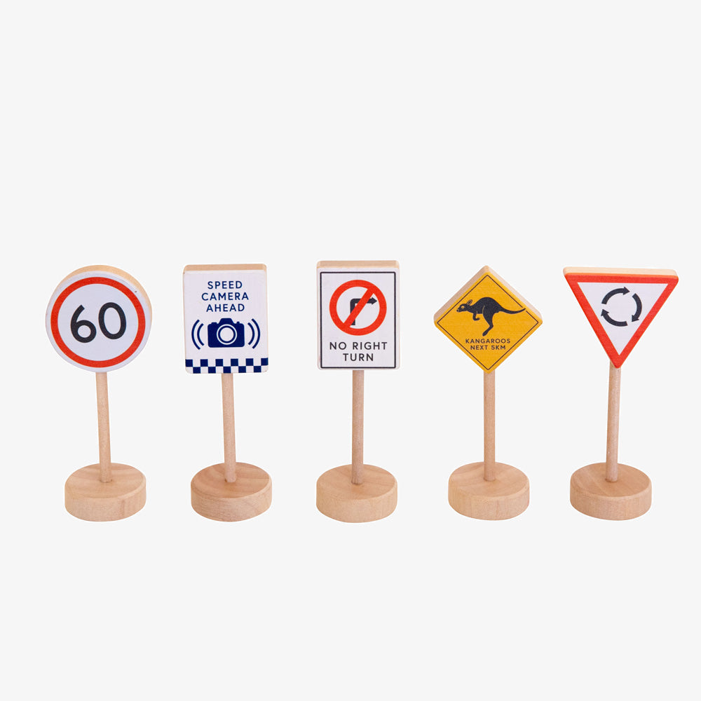 ICONIC WOODEN TOY - AUSTRALIAN ROAD SIGNS | makemeiconic