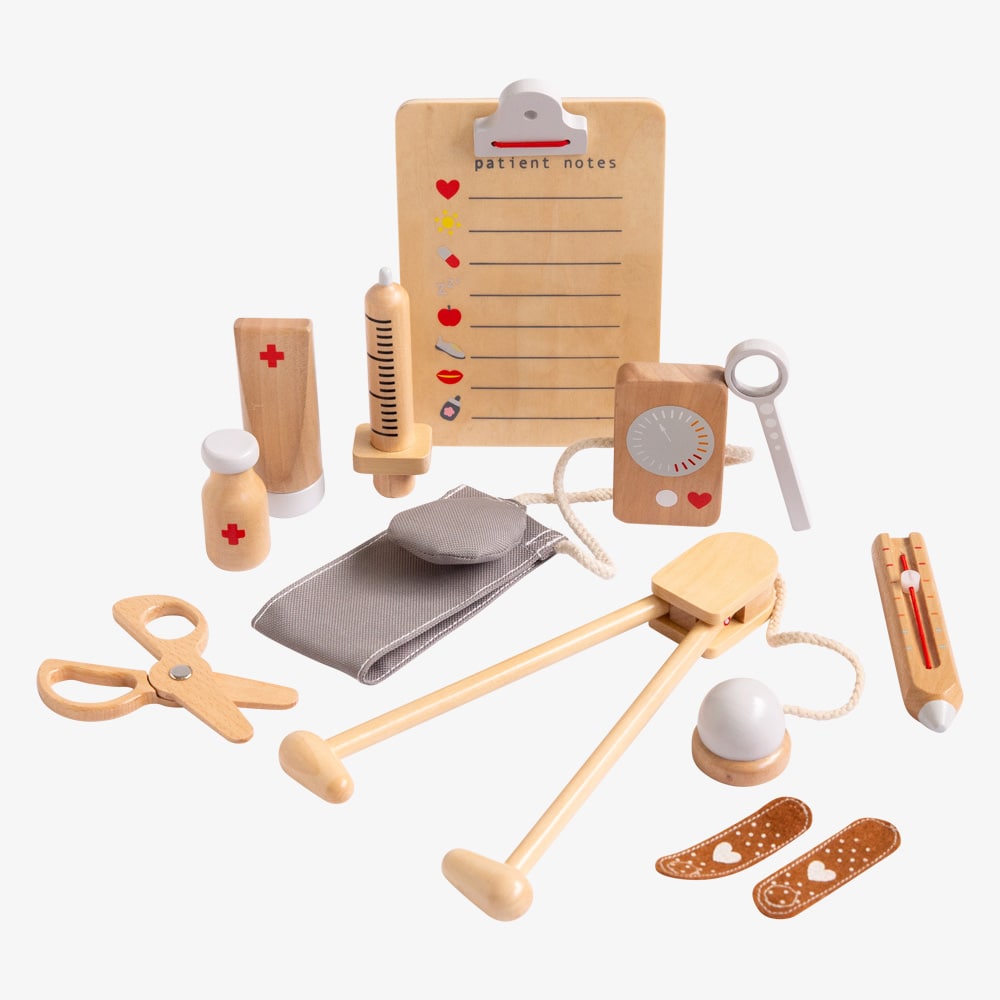Iconic Doctors Kit - Wooden Toy Play Set