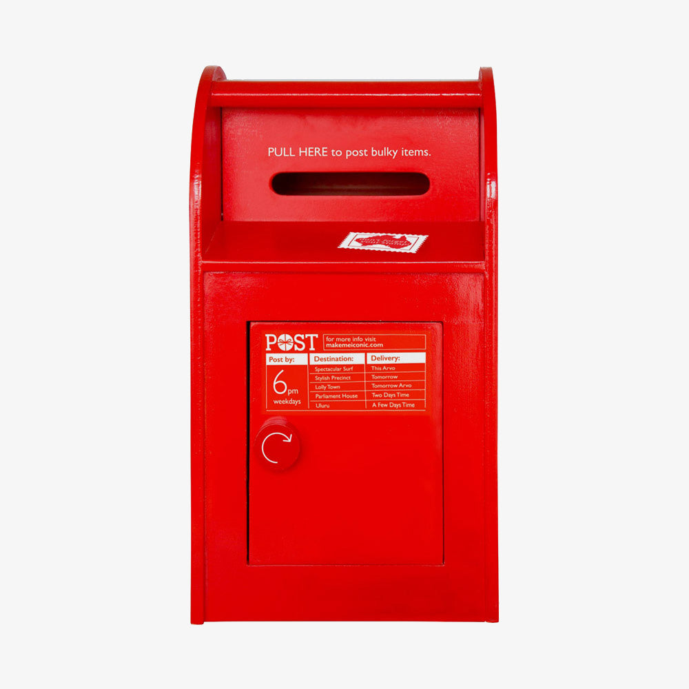 ICONIC WOODEN TOY - AUSTRALIAN POST BOX | makemeiconic