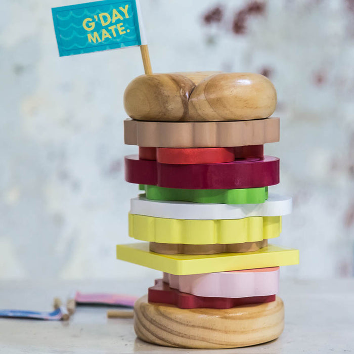 ICONIC TOY - AUSTRALIAN STACKING BURGER | makemeiconic