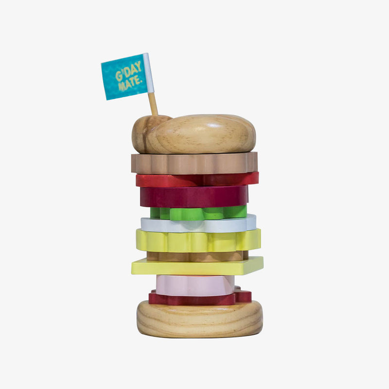 ICONIC TOY - AUSTRALIAN STACKING BURGER | makemeiconic