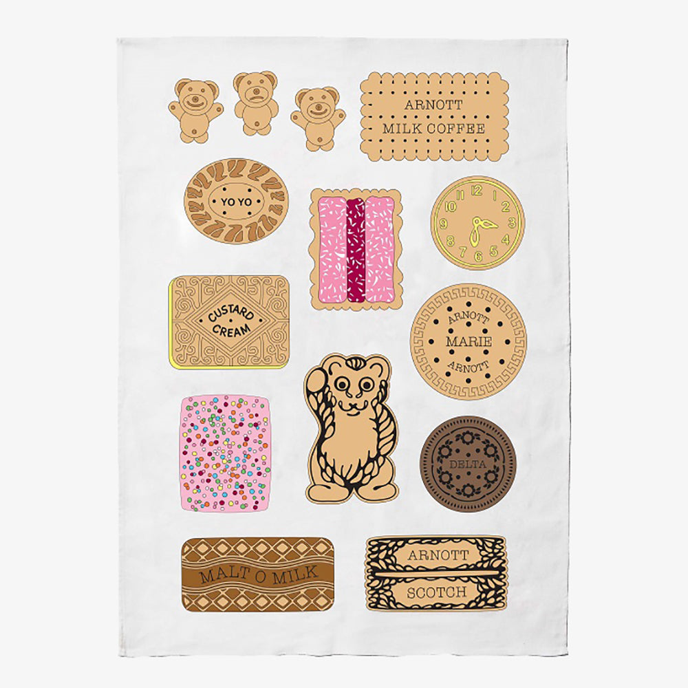 TEA TOWEL - ICONIC AUSTRALIAN BICKIES